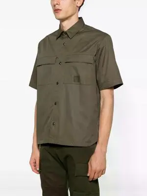 C.P. COMPANY Logo-patch Cotton Shirt