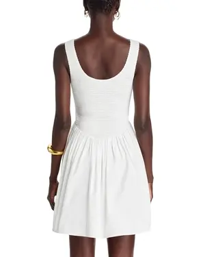 WAYF Dana Smocked Mini Dress