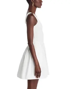 WAYF Dana Smocked Mini Dress