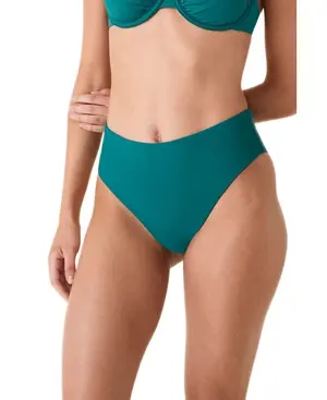 ANDIE 90s High Waisted Cheeky Bikini Bottom - Caribbean