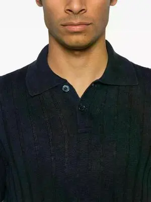 Brunello Cucinelli Ribbed-knit Polo Shirt