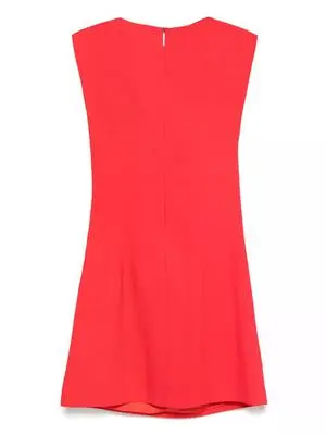 MSGM Twist-detail Mini Dress - Red