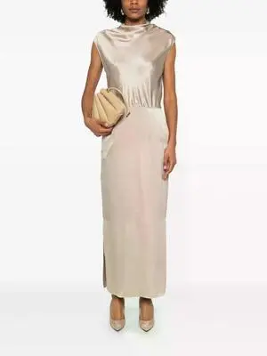 Giorgio Armani Tie-shoulder Gown
