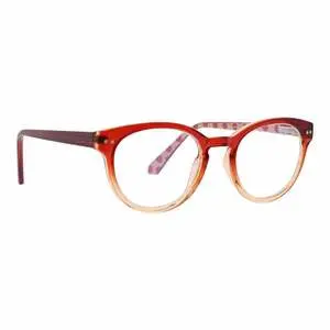VERA BRADLEY Sheyenne Blue Light Reader Glasses - Orange