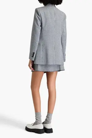 Maje Checked Twill Blazer