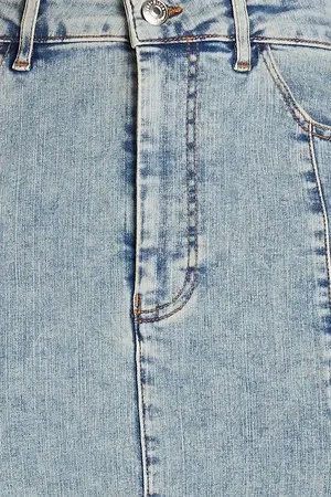 Maje Denim Midi Skirt