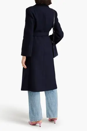 Maje Double-breasted Wool-blend Coat