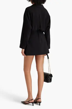 Maje Wrap-effect Woven Playsuit