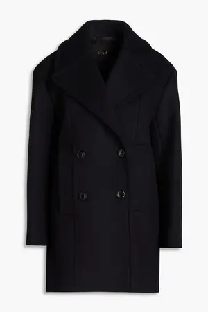 Maje Double-breasted Wool-blend Felt Coat