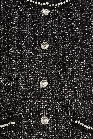 Maje Bead-embellished Metallic Tweed Jacket