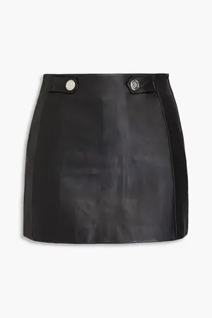 Maje Leather Mini Skirt