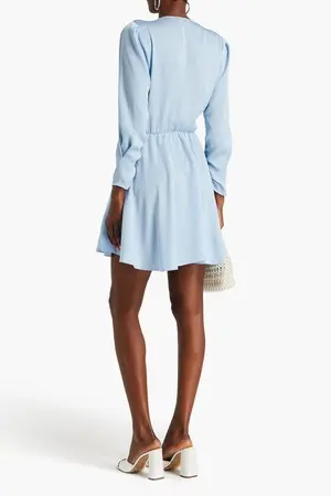 Maje Hammered Crepe Mini Dress