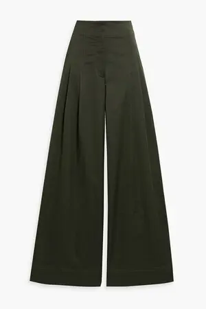 A.L.C. Bennett Wide-leg Sateen Pants