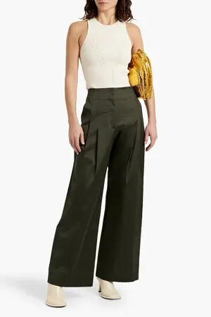 A.L.C. Bennett Wide-leg Sateen Pants