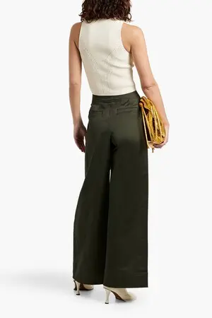 A.L.C. Bennett Wide-leg Sateen Pants