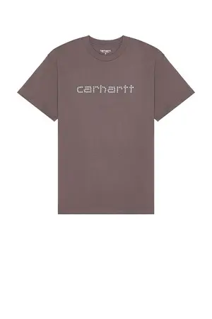 Carhartt Work In Progress Carhartt WIP S/S Rivet Script T-Shirt In Grey Manta