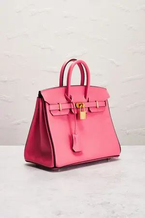Hermès Epsom Birkin 25 Handbag - Rose Azalee