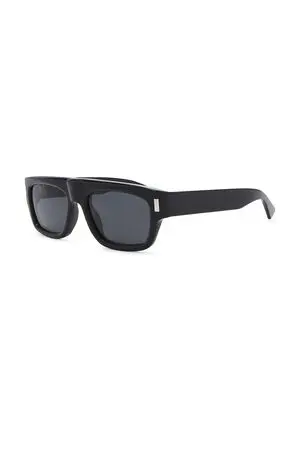 Saint Laurent Rectangular Sunglasses - Black