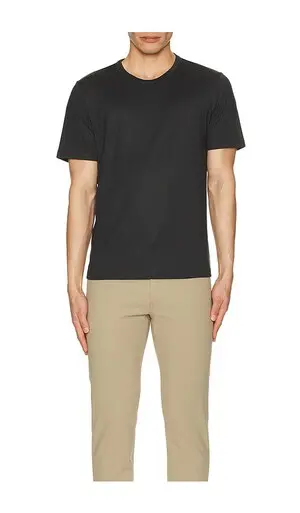 Theory Anemone Essential Tee In Black - Black Multi