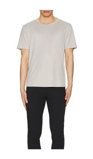 Theory Anemone Essential Tee In Grey - Grey Multi