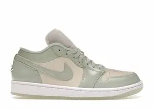 JORDAN Jordan 1 Low Top Sneakers Sail/seafoam/metallic Silver
