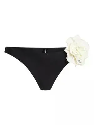 Karl Lagerfeld Dna Flower Bikini Bottom - Black
