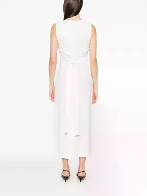 Brunello Cucinelli Twill Wrap Midi Dress
