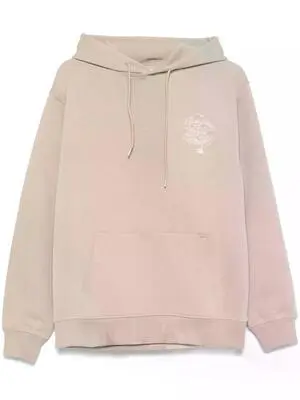 Drole De Monsieur Slogan Vignes Hoodie - Brown