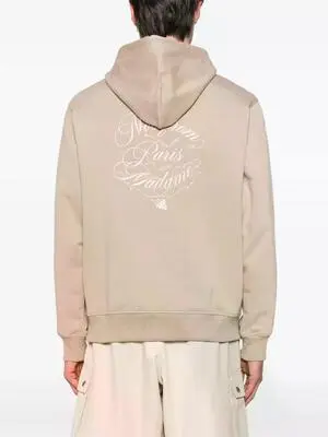 Drole De Monsieur Slogan Vignes Hoodie - Brown