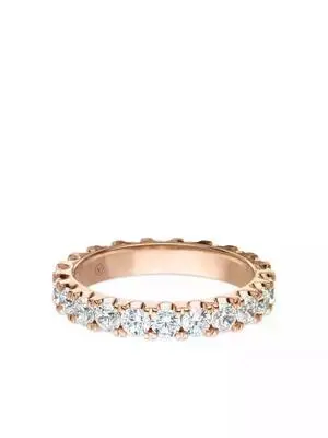 VEYNOU 18k Rose Gold Diamond Eternity Ring - Pink
