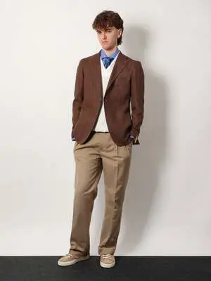 Tagliatore Montecarlo Linen And Cotton Blazer