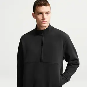 Nike 24.7 Impossiblysoft Dri-fit 1/2-zip Top - Black
