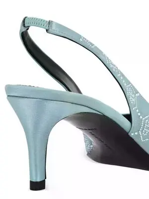 Philipp Plein Slingback Monogram Pumps - Blue