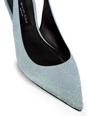 Philipp Plein Slingback Monogram Pumps - Blue