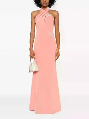CRISTALLINI Stretch-crepe Maxi Dress