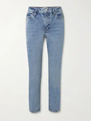 FRAME The Borrowed High-rise Slim-leg Jeans