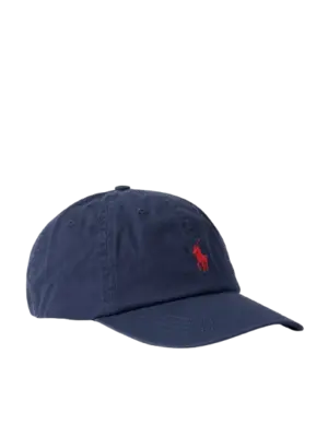 Polo Ralph Lauren Polo Ralph Lauren Embroidered Cotton-Twill Cap Blue