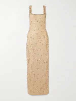 CLIO PEPPIATT Athena Embellished Tulle Gown