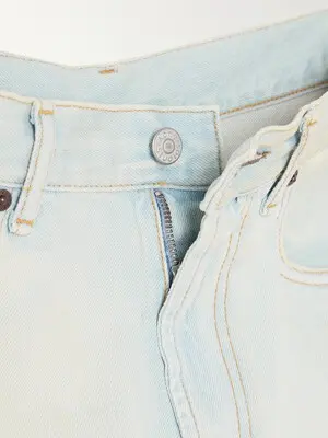 Acne Studios 2022 Distressed High-rise Wide-leg Jeans - Blue