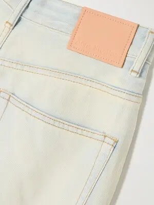 Acne Studios 2022 Distressed High-rise Wide-leg Jeans - Blue
