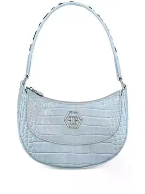 Philipp Plein Croco-printed Tote Bag - Blue