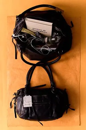 Free People We The Free Baby Emerson Leather Tote Bag - Black