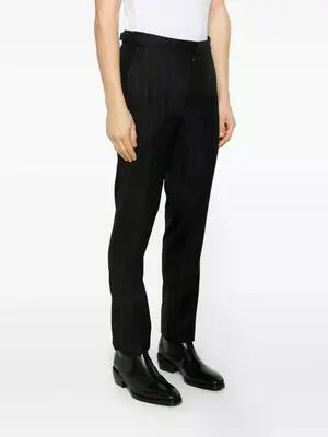 TOM FORD Striped Trousers - Black