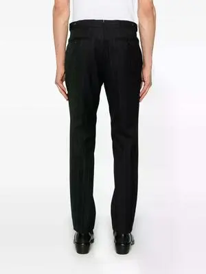 TOM FORD Striped Trousers - Black