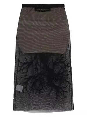 GLORIA COELHO Sheer Skirt