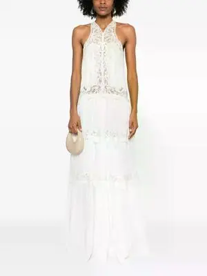 Ermanno Scervino Lace Panelling Maxi Dress