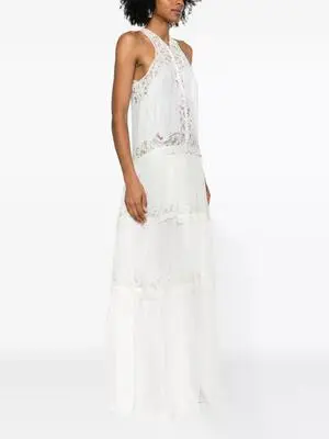 Ermanno Scervino Lace Panelling Maxi Dress