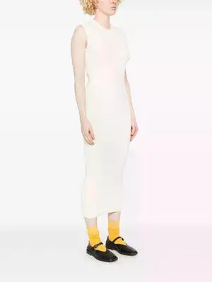 JIL SANDER Knitted Maxi Dress - Neutrals