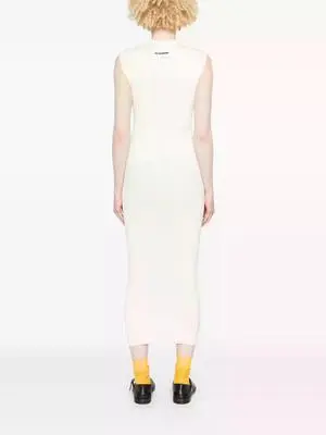 JIL SANDER Knitted Maxi Dress - Neutrals