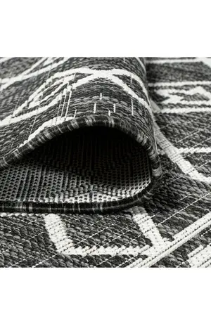 JONATHAN Y Kafel Bohemian Indoor/outdoor Area Rug - Black/ivory